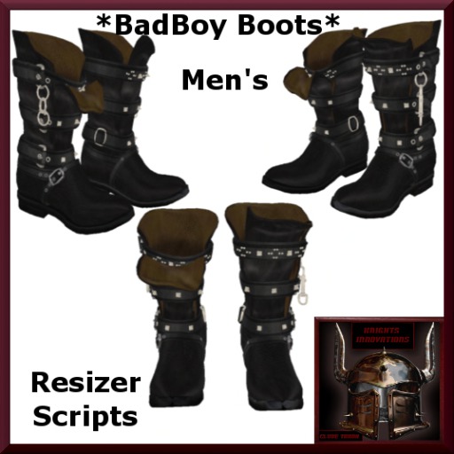 Second Life Marketplace - MENS BABDBOY BOOTS