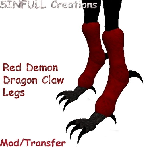Second Life Marketplace - Red Demon dragon claws