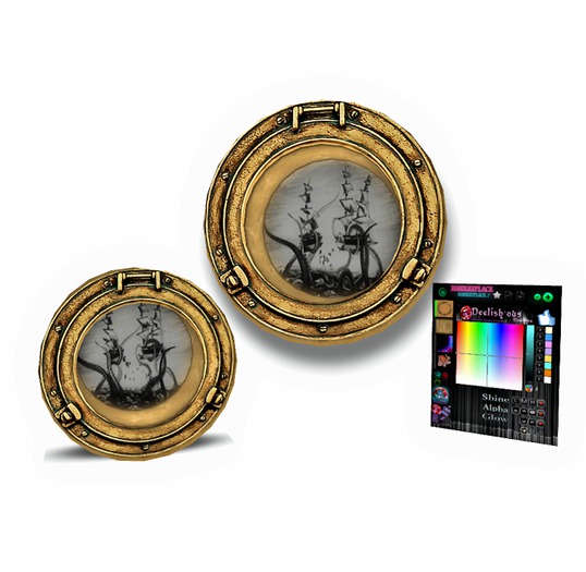 Second Life Marketplace - PP Fish Display Porthole ~ OCTOPUS / SQUID ...