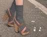 Second Life Marketplace - {sallie} Wooden Platforms with Knit Socks ...