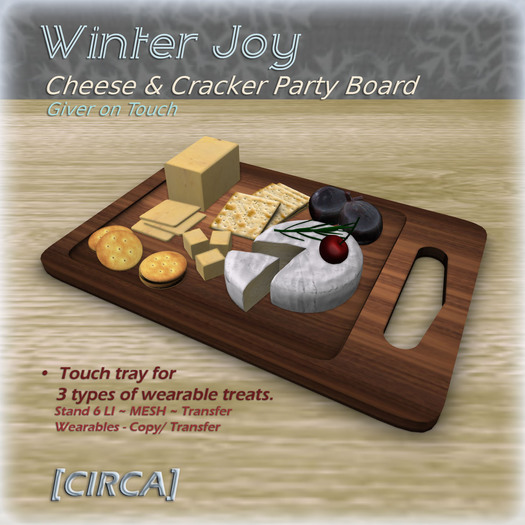Second Life Marketplace - [CIRCA] - "Winter Joy" Cheese & Cracker Party ...