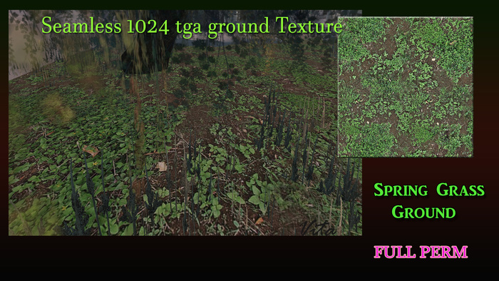 Second Life Marketplace - 1024 Spring Grass Ground Texture SEAMLESS ...