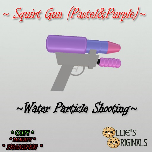 Second Life Marketplace - [OVO] Squirt Gun (Pastel&Purple) (Copy)