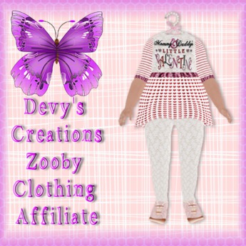 Second Life Marketplace - Devy's Creations - Valentine 1 (Zooby Outfit)