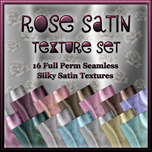 Second Life Marketplace - **NEW** Rose Satin Texture Set - 16 High ...