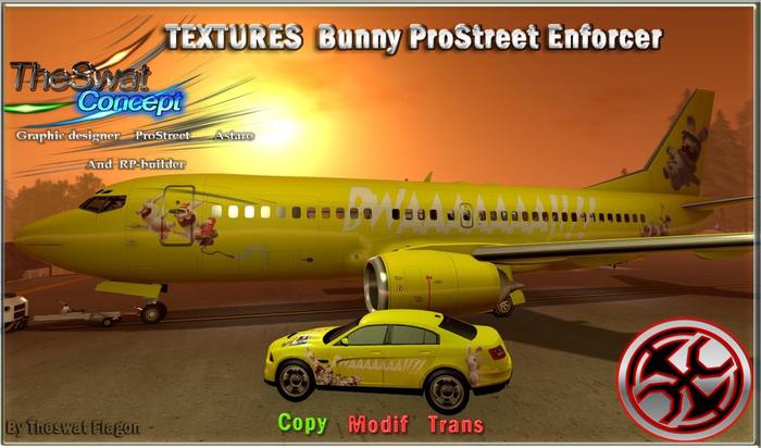 Second Life Marketplace - TEXTURES Bunny ProStreet Enforcer (TEXTURES ONLY)