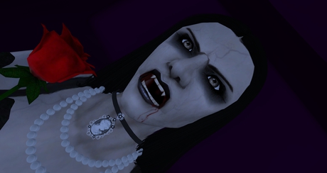 Second Life Marketplace - Tattoo Layered Narrow Vampire Fangs with ...
