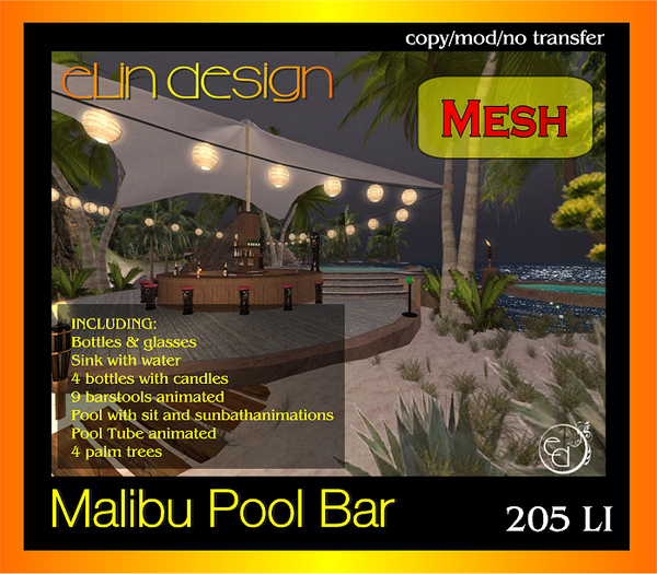Second Life Marketplace - Malibu Pool Bar