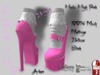 Second Life Marketplace - .::Arkan::. .::Arkan::. Heels Brigity High Pink