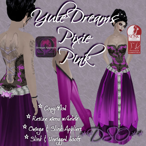 Second Life Marketplace - **DSO** Yule Dreams - Pixie Pink