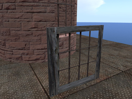 Second Life Marketplace - Medieval Window Wood Frame with Metal Bars ...