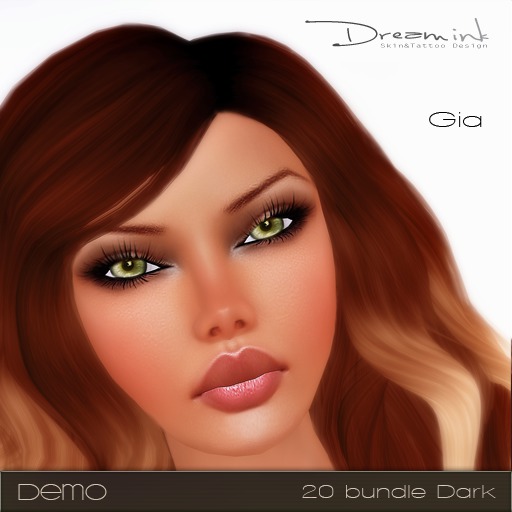 Second Life Marketplace - DEMO - Dark Skin GIA - DREAM INK DESIGN