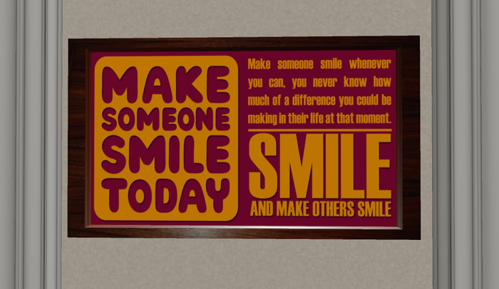 Second Life Marketplace - Smile and make someone smile today [Picture Art]