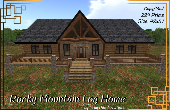 Second Life Marketplace - ~PPC~ Rocky Mountain Log Home