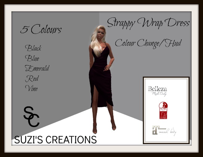 Second Life Marketplace - Strappy Wrap Dress
