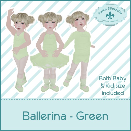Second Life Marketplace [ps] Ballerina Green