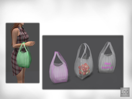 Second Life Marketplace - LDG-FULL PERM 875 Plastic Shopping Bag /2 ...