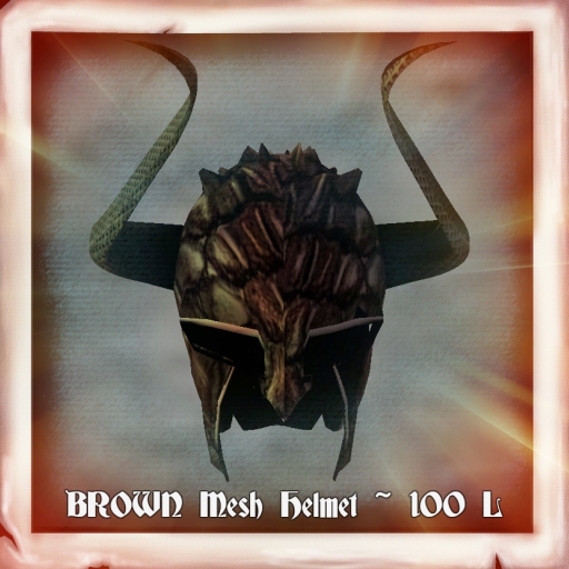 Second Life Marketplace - BROWN Mesh Helmet