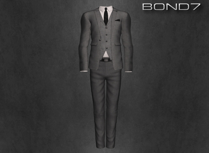 Second Life Marketplace - *BOND7* The McGregor Suit (Wolf Grey: HUD)