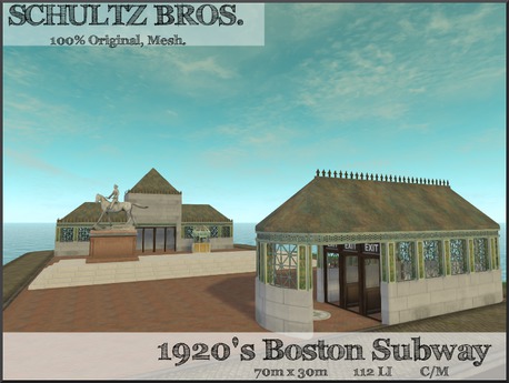 Second Life Marketplace - Old Boston Subway Station