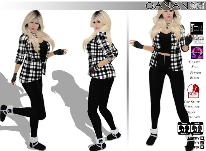Second Life Marketplace Canan Outfit A Step Ahead 01