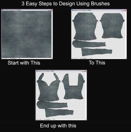 Second Life Marketplace - Clothing Template PS Brushes