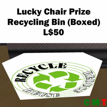 Second Life Marketplace - Lucky Chair Prize Recycle Bin (Boxed)