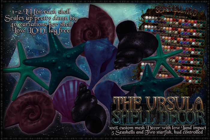 Second Life Marketplace - :[P]:- The Ursula Sea Decor