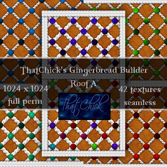 Second Life Marketplace - ~tc~ Gingerbread Builder Set - Roofs A