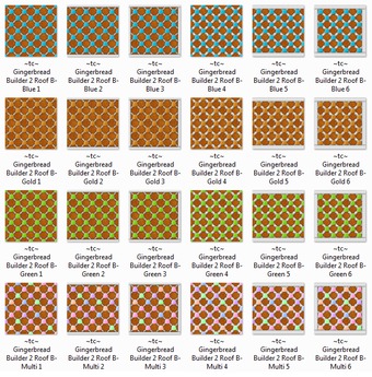 Second Life Marketplace - ~tc~ Gingerbread Builder Set - Roofs B