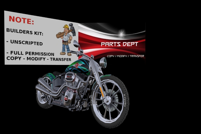 Second Life Marketplace - JJ CYCLES ~ FB Roadster Custom FULL PERM KIT