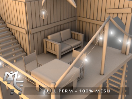Second Life Marketplace - Romantic Retreat Treehouse - FULL PERM