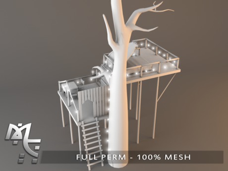Second Life Marketplace - Romantic Retreat Treehouse - FULL PERM