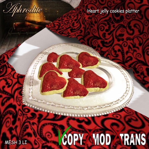 Second Life Marketplace - VALENTINE BUFFET Aphrodite jelly cookies