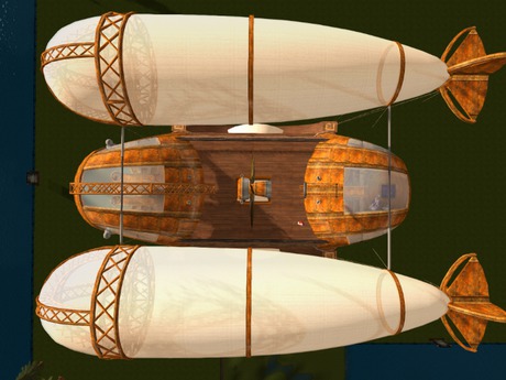 Second Life Marketplace - Steampunk Airship Scuttlebug