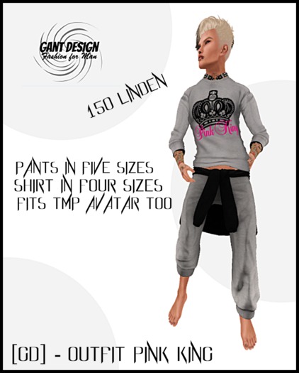 Second Life Marketplace - [GD] - Outfit Pink King
