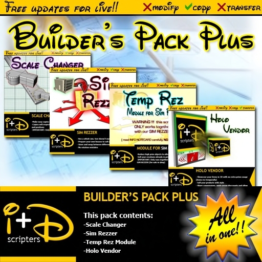 Second Life Marketplace - I+D BUILDERS PACK PLUS