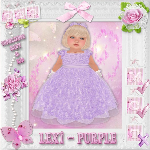 Second Life Marketplace - CCC Lexi - Purple - Baby & Kid Toddledoo