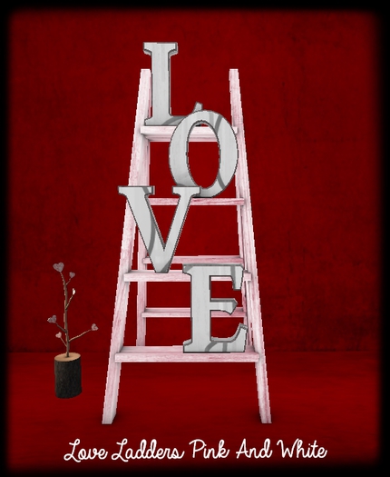 Second Life Marketplace - -VD- Love Ladders- pink and white