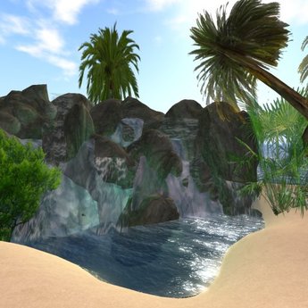 Second Life Marketplace - Tropics Waterfall - BOXED