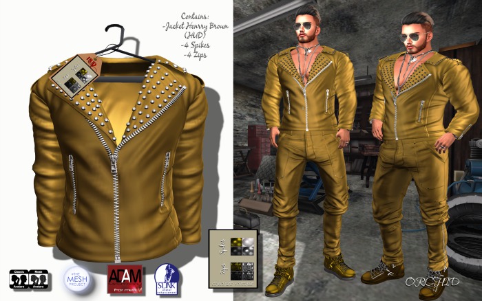 Second Life Marketplace - Jacket Henrry Brown HUD