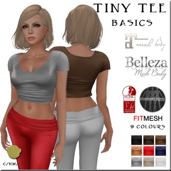 Second Life Marketplace - BM Tiny Tee Basics
