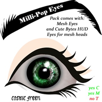 Second Life Marketplace - {MP} COSMIC Green Eyes