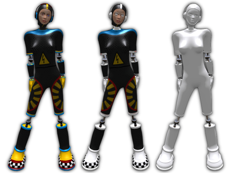 Second Life Marketplace - [BB] Cyborg One - Androgynous / Female with ...