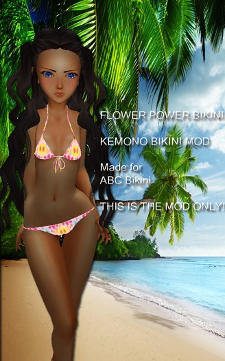 Second Life Marketplace Flower Power Bikini Kemono Mod