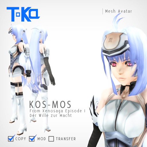 Second Life Marketplace - KOS-MOS Avatar from Xenosaga Episode I