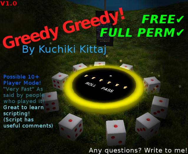 Second Life Marketplace - Greedy Greedy By Kuchiki Kittaj [BOXED]