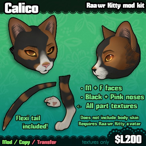 Second Life Marketplace - Ferine : Calico - Kitty