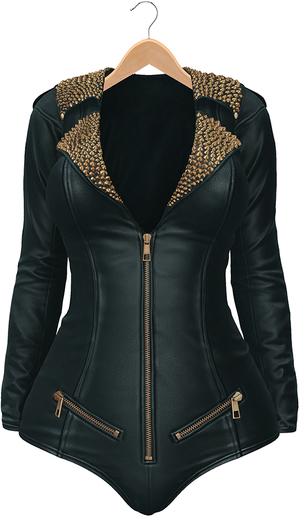 Second Life Marketplace - Blueberry - Lida Mesh Leather Bodysuit ...