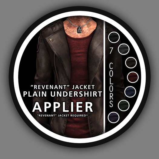 Second Life Marketplace - = REBELLION = "REVENANT" JACKET - PLAIN ...